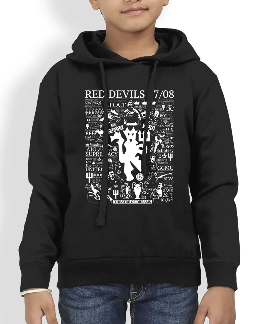 Red Devils 07/08 Kids Hoodie – The Centre Circle